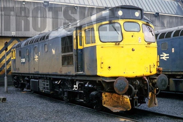 35MM SLIDE BR British Railway Diesel Loco Class 27 27058 Eastfield 1986 ...