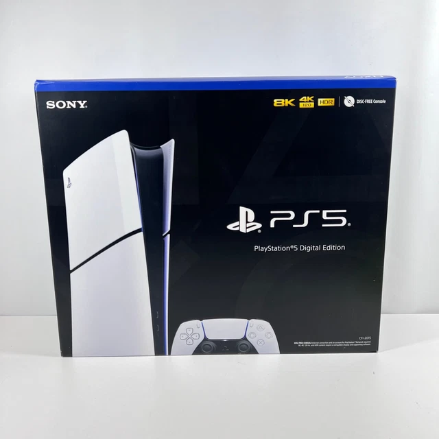 SONY PLAYSTATION 5 Slim Digital Edition PS5 1TB White Console Gaming ...