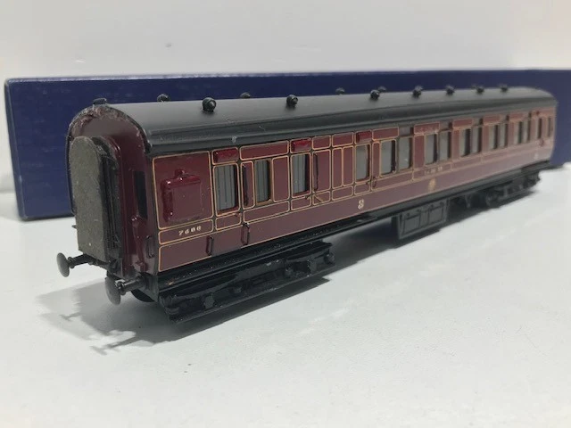 LAWRENCE SCALE MODELS Kit Built 4MM OO Finescale Brake Coach 7600 LMS ...