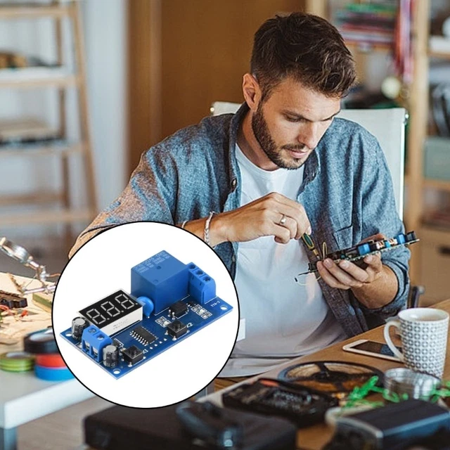 DIGITAL TIME DELAY Module Timer Time Control LED Delay Switching £7.08 - PicClick UK