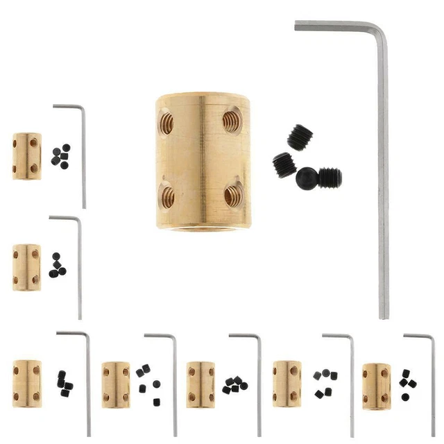 CYLINDRICAL COUPLING MOTOR Parts Sleeve Coupling DIY Motor Fittings £3. ...