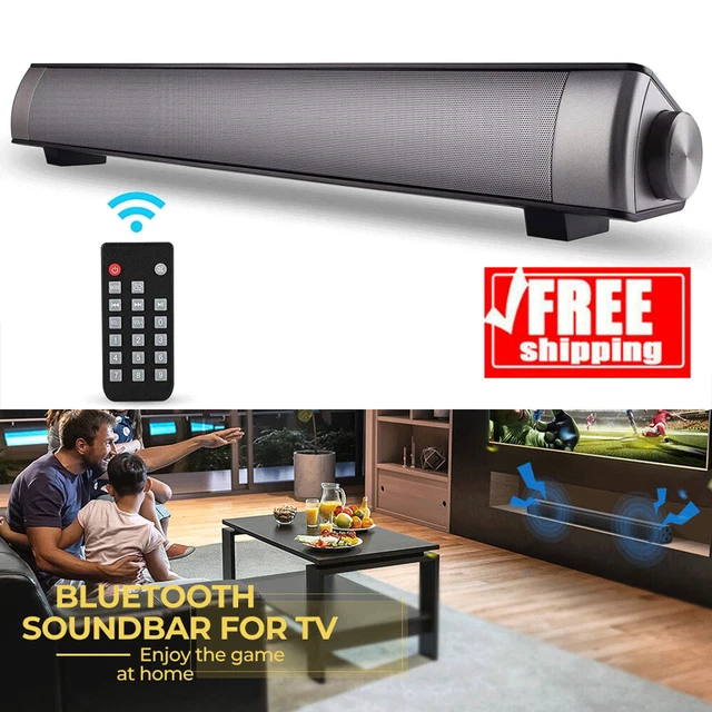 TV SOUNDBAR SUBWOOFER Bluetooth 5.0 Speaker Surround Sound Bar Home ...