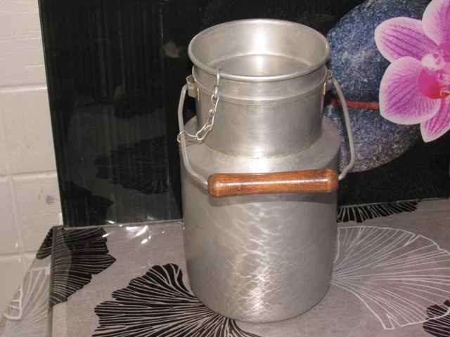 POT À LAIT 3 L en aluminium et bois collection déco vintage art ...