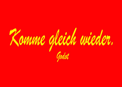 Komme Gleich Wieder Godot ZU VERKAUFEN! - PicClick DE