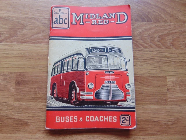 VINTAGE 1950'S MIDLAND RED ABC BUS FLEET SPOTTERS BOOK - THIRD EDITION ...