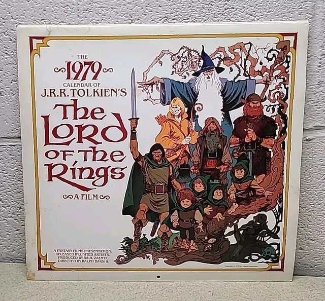 VINTAGE J.R.R TOLKIEN Calendar 1979 JRR Hobbit Lord of the Rings United ...