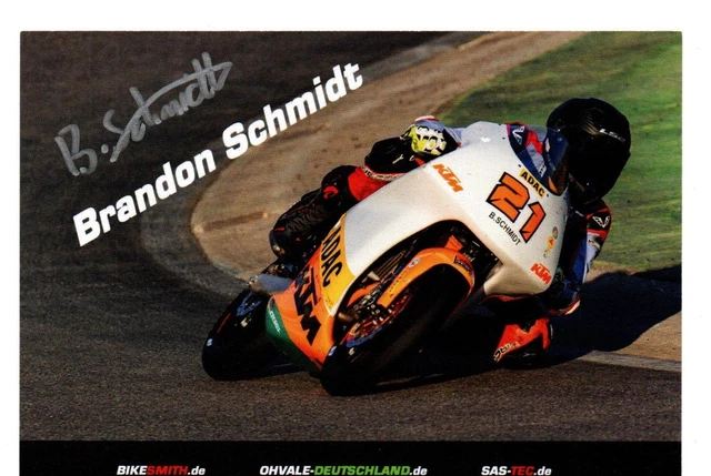 AUTOGRAMMKARTE BRANDON SCHMIDT KTM Cup 2025 Original Unterschrift EUR 1 ...