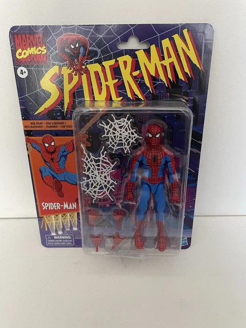 HASBRO MARVEL LEGENDS Retro Spider-Man Cel Shaded Action Figure *BNIB ...