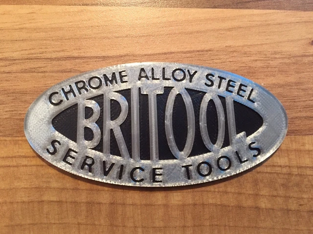 LARGE ‘OVAL STYLE’ Toolbox Badge Toolchest Emblem fits Britool Tool Box ...