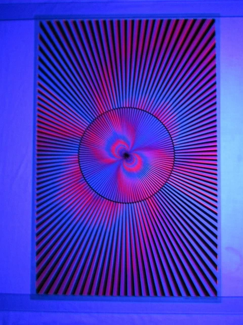 VINTAGE PSYCHEDELIC BLACKLIGHT Poster INNER ZONK Late 60s AA Sales Inc ...