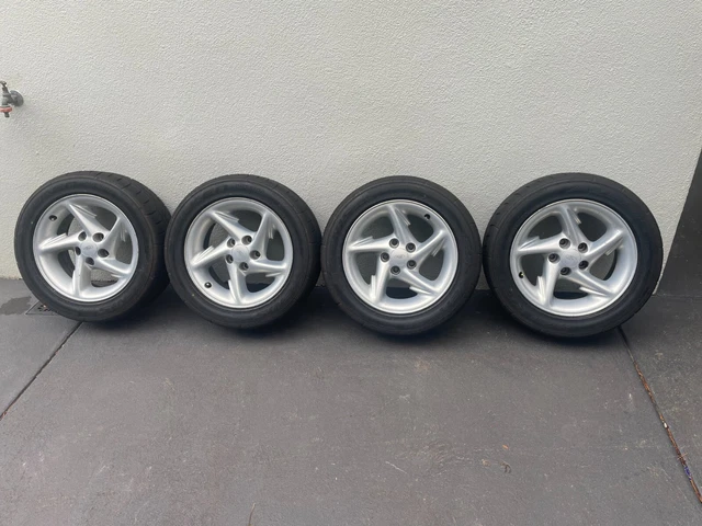 GENUINE FORD EF EL XR6 XR8 Wheels & Tyres 'shark fin' 16'x7' Set of 4 ...