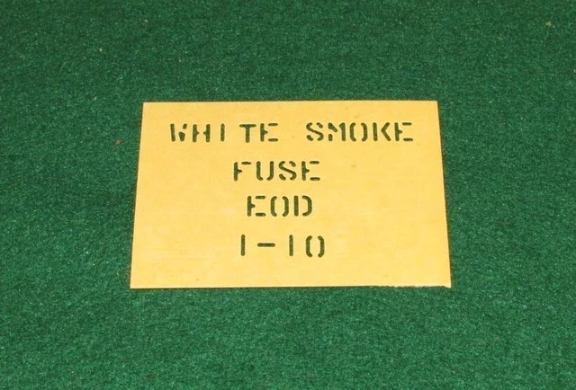 BRITISH WWII 2 Inch White Smoke Mortar Round WHITE SMOKE FUSE EOD 1 10 ...