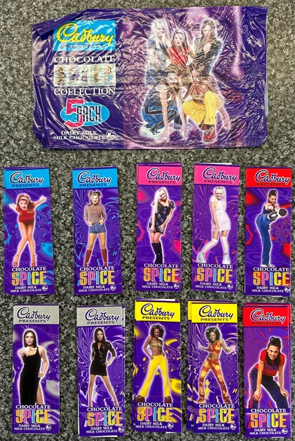 SPICE GIRLS ORIGINAL Official Cadbury Dairy Milk Chocolate Wrappers £39 ...