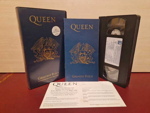 QUEEN - GREATEST Flix II - PAL VHS Video Tape + Booklet (A28) £2.99 ...
