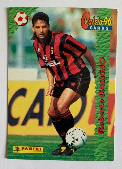 *VERY RARE* ROBERTO BAGGIO Milan Panini Calcio Cards 1996 N.102 *NEW* £ ...