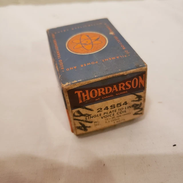 THORDARSON SINGLE PLATE To Line Output Transformer 24s54 $45.00 - PicClick