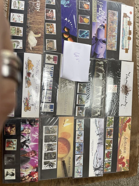 JOB LOT OF 12 Royal Mail British Post Office Mint Stamp Presentation ...