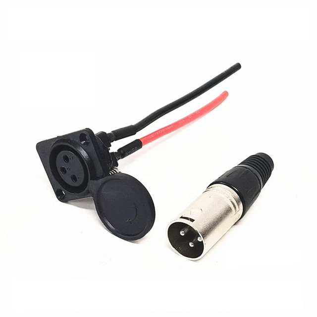 3 POLIGER STECKER 3 Polig Adapteranschluss Batterie Ladeanschluss ...