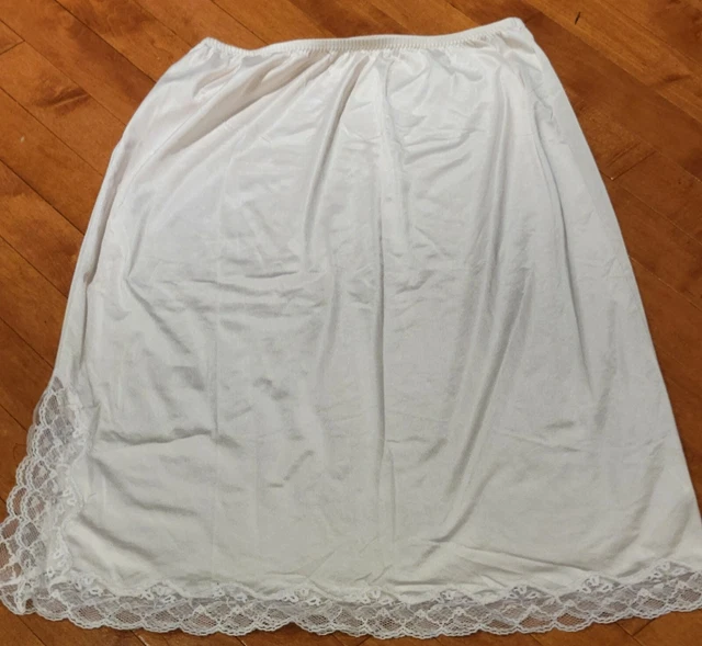 VINTAGE HALF SLIP-FRENCH Maid Brand - Pinky/Beige - Slit on Side ...