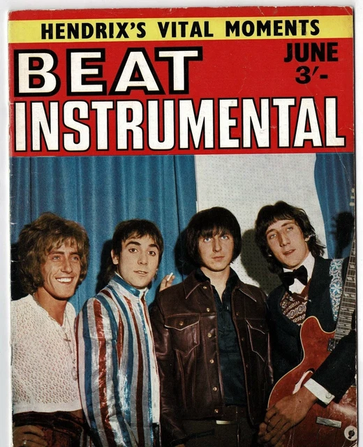 BEAT INSTRUMENTAL MAGAZINE No 62 June 1968 The Who Cover Roger Daltrey ...