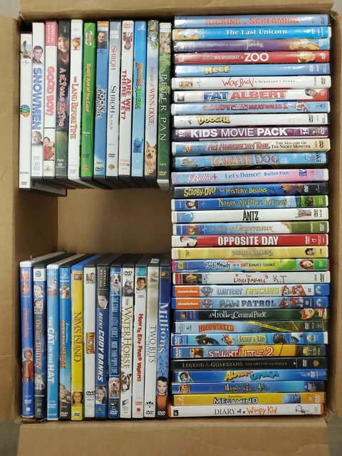 LOT OF 56 children's kids DVDs Family Kids movie night Antz Diary Zoo ...