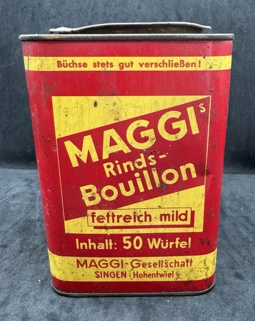 MAGGI RINDS-BOUILLON 50 Würfel Blechdose EUR 1,00 - PicClick DE