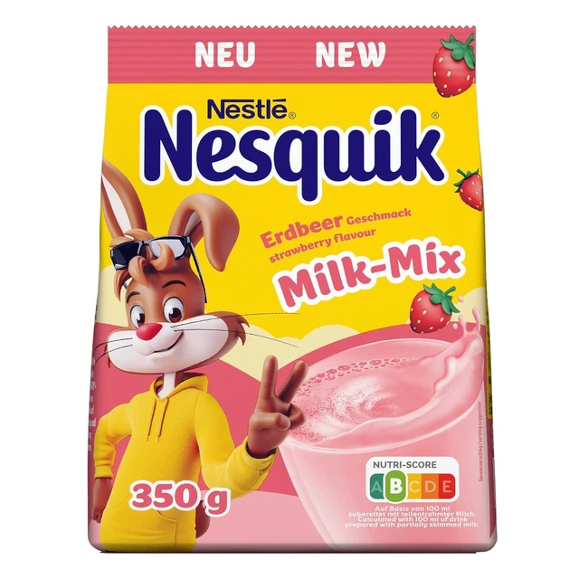 NESTLE NESQUIK STRAWBERRY Milk Mix Drink Powder Package 350g £2.84 ...