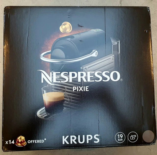 NESPRESSO PIXIE COFFEE Machine – Titanium Brand New Boxed - Nespresso ...