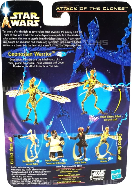 STAR WARS ATTACK of the Clones Geonosian Warrior Action Figure Hasbro ...
