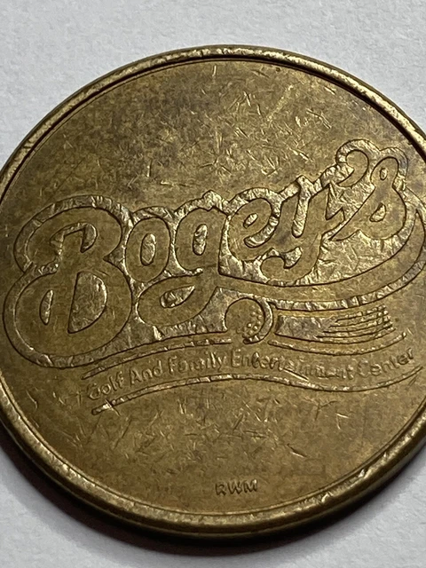 RARE BOGEY'S FAMILY ENTERTAINMENT ARCADE TOKEN TERRE HAUTE INDIANA ...