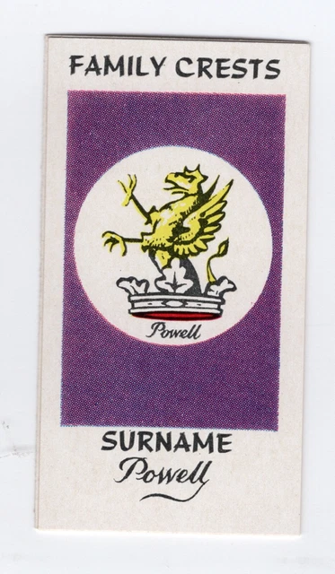 ANCESTRY SWEETULE FAMILY Crests Surname Card. ‘POWELL ' $6.99 - PicClick AU