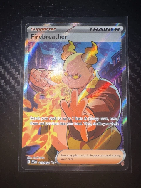 FIREBREATHER 119/094 FULL Art Pokemon TCG Phantasmal Flames Near Mint £ ...