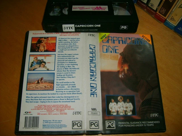 CAPRICORN ONE - 1978 Pre Cert Australian Polygram VHS Issue Cult Action ...