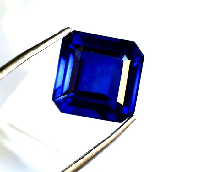8 CT CEYLON Royal Blue Sapphire Radiant Cut Natural Loose Gemstone EUR ...