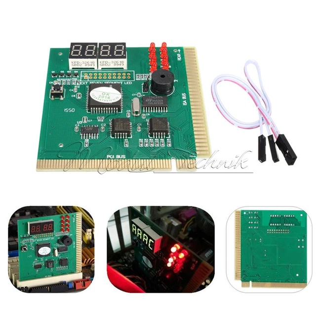 PC MOTHERBOARD ANALYSIS Diagnostic Card 4-Digit LED PCI/ISA POST Code ...