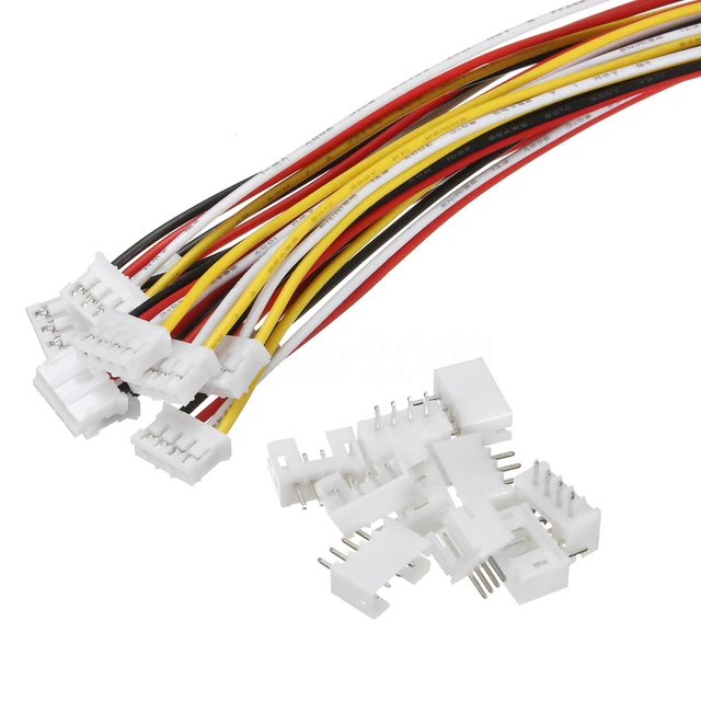 10 SETS MICRO JST 2.0mm PH 4-Pin Male Female Connector Plug Wires Cables EUR 4,22 - PicClick DE