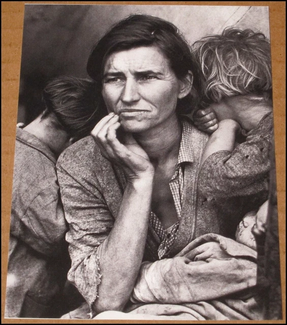 2003 MIGRANT MOTHER Dorothea Lange 1936 Photo Clipping 4"x5.25" Great ...