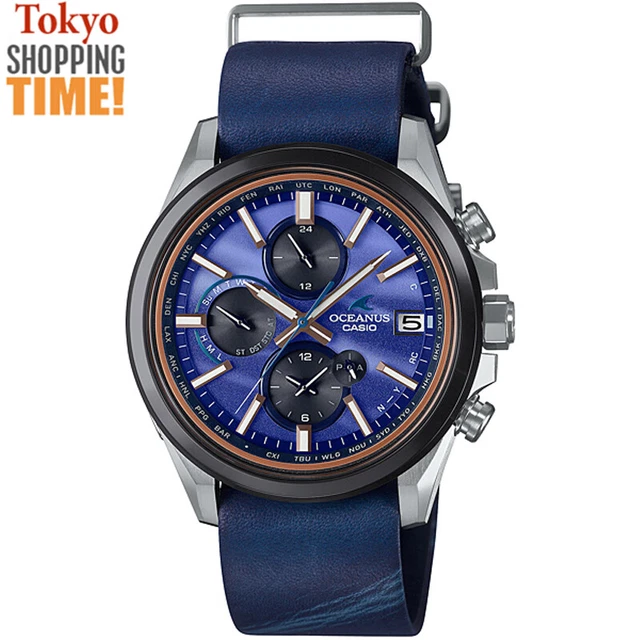 CASIO OCEANUS OCW-T4000ALE-2AJR Japan Blue Indigo Color LIMITED Solar ...