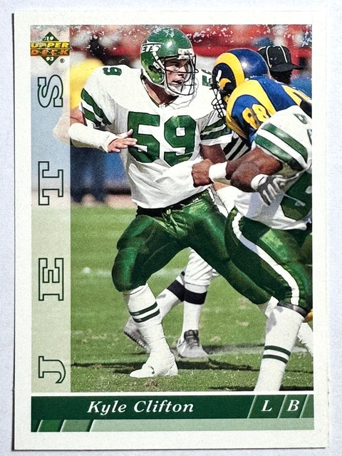 CARTE DE FOOTBALL Kyle Clifton New York Jets 1993 Upper Deck #168 EUR 0 ...