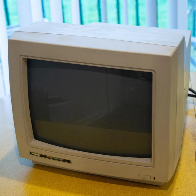 VINTAGE TANDY CGA Color RGB Monitor CM-5 Model 25-1043A £179.10 ...