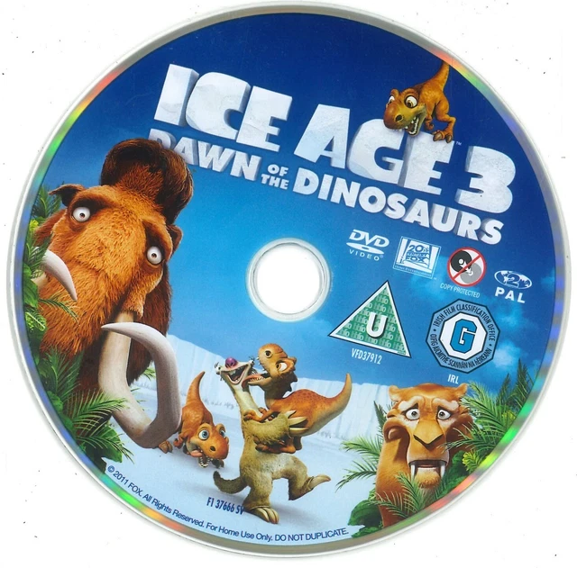 ICE AGE 3: Dawn of the Dinosaurs (2009) DVD, Disc Only, Ray Romano ...