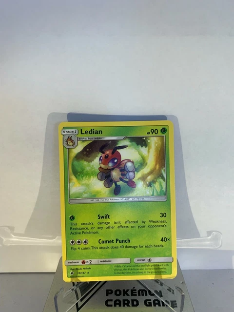 POKEMON TCG LEDIAN 10/147 Rare SM Burning Shadows LP/NM EUR 0,82 - PicClick FR
