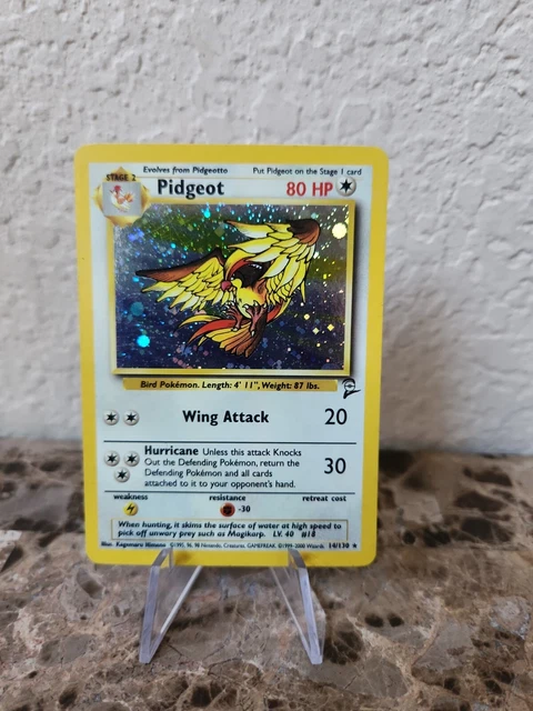 RARE POKÉMON TCG Pidgeot Base Set 2 14/130 Holo Unlimited Holo Rare EUR ...