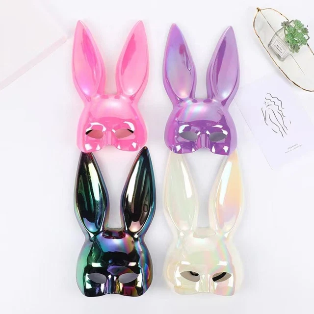 BUNNY EARS COSPLAY Mask Dress Up Half Face Mask Sexy Face Cover Woman ...