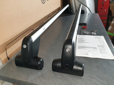 GENUINE ROOF BARS Vw Volkswagen T5 T6 TRANSPORTER MULTIVAN Rack 2003 ...