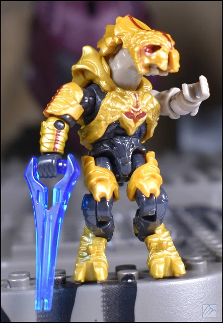 HALO MEGA BLOKS Gold Covenant Elite Arbiter Figure Cng66 Attaque ...