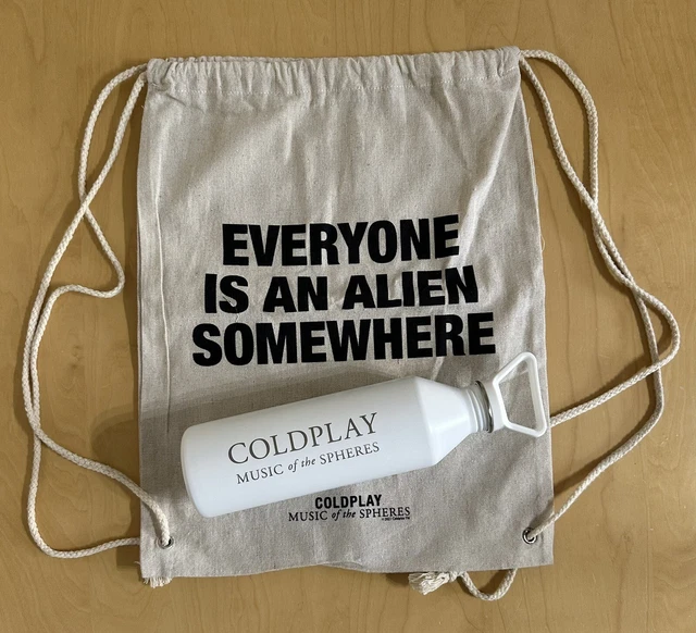 COLDPLAY MUSIC OF The Spheres Tour VIP Gift - New Drawstring Bag ...