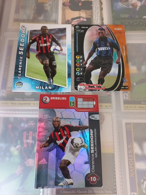 CLARENCE SEEDORF CARDS Wizars Real Action Calciatori Challenge EUR 13 ...