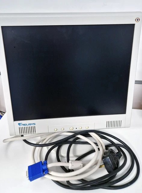 RELISYS TL766-RU 17& VGA monitor with built in speakers £22.00 ...