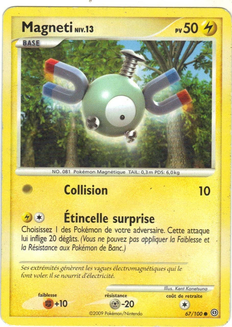 POKÉMON N° 67/100 - MAGNETI niveau 13 - PV50 EUR 4,00 - PicClick FR